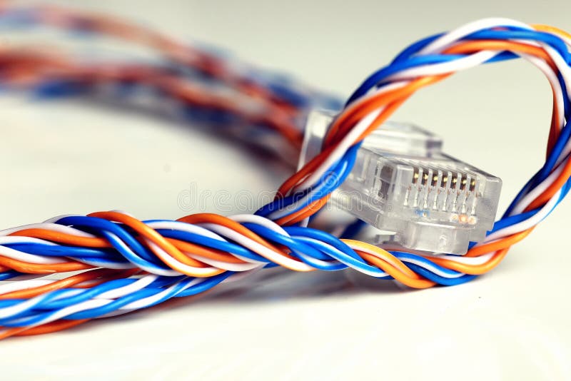 Plug wire color lan stock photo. Image of closeup, object - 89320478