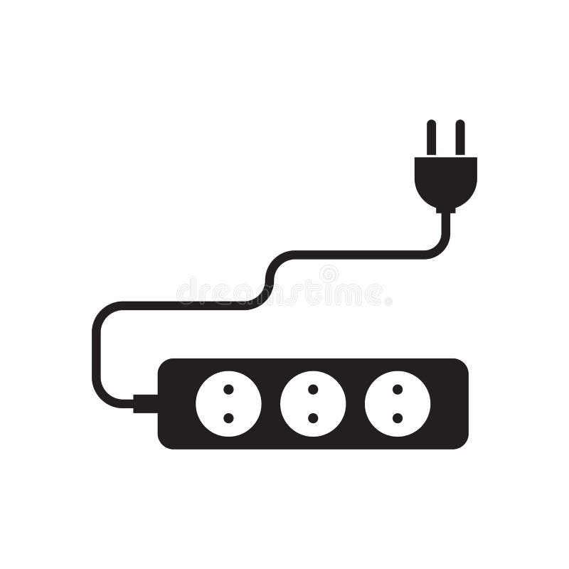 Wire, Socket and Electric Plug Vector Design Stock Vector ...