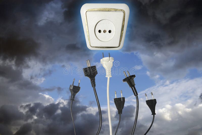 Pluged stock photo. Image of insert, cable, isolated, global - 7935934
