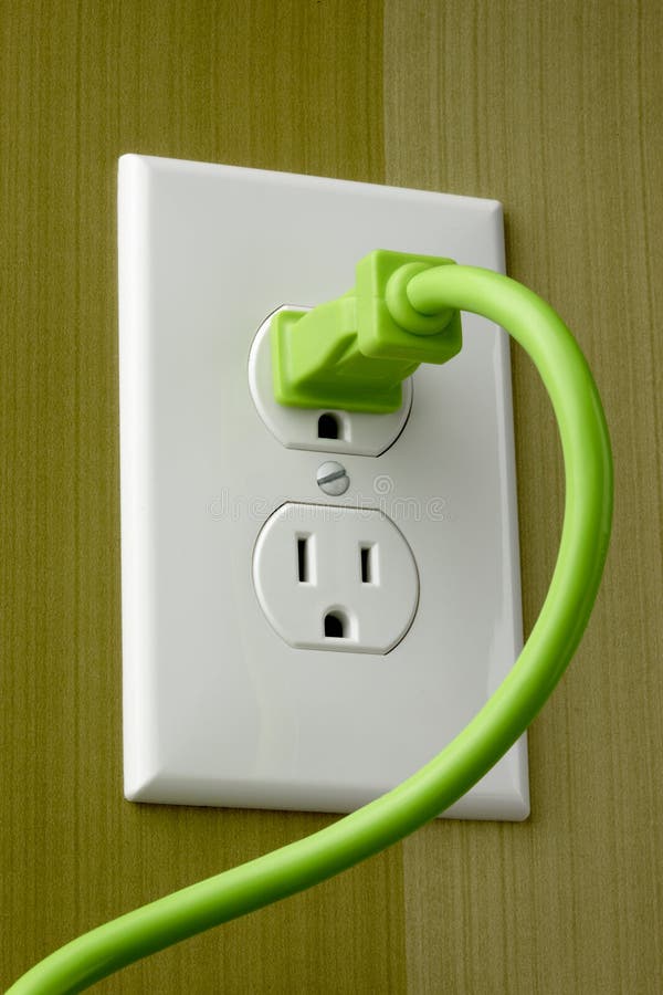 Plugged in stock image. Image of cord, energy, wallpaper - 10896135