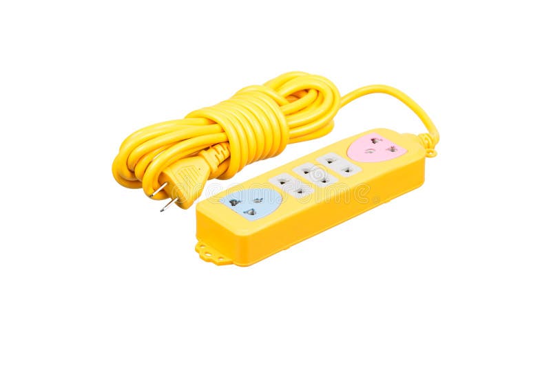 Plugged In Electric Devices. Stock Photo - Image of cable, close: 111395148