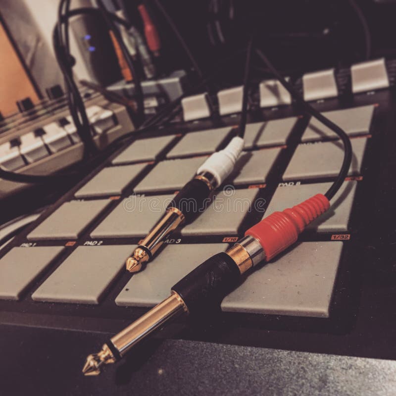 Plugged in. stock image. Image of hiphop, studio, keys - 93190937