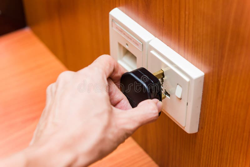 Plugging in power plug stock image. Image of finger, accommodation ...