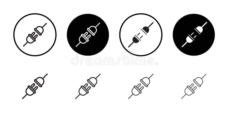 Plugin Icon Isolated Flat Vector in Outline Stock Vector - Illustration ...