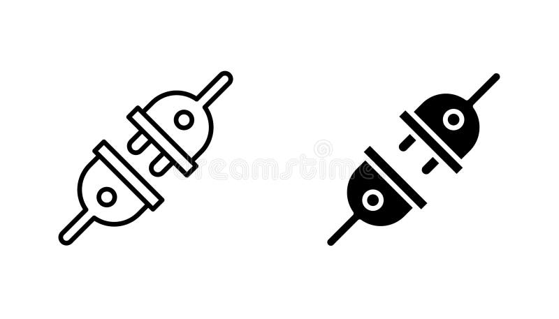 Plugin vecor icon set stock vector. Illustration of label - 340580563