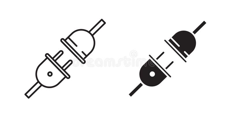Plugin vecor icon set stock vector. Illustration of connector - 340708789