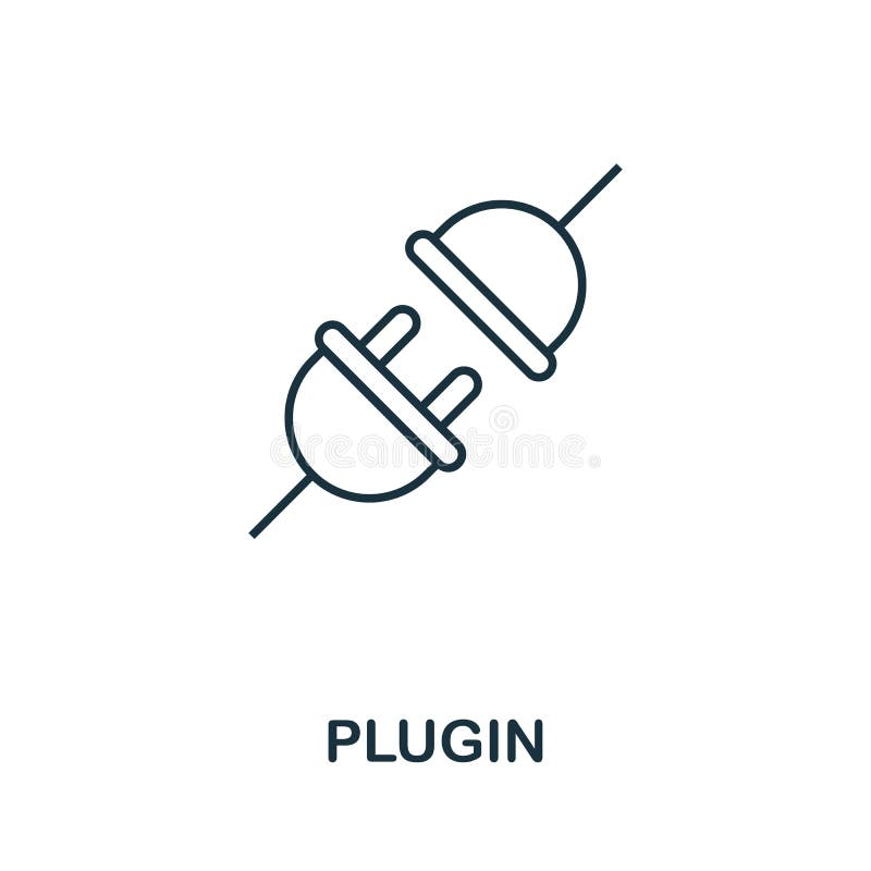 Plugin Vector Icon Symbol. Creative Sign from Seo and Development Icons ...