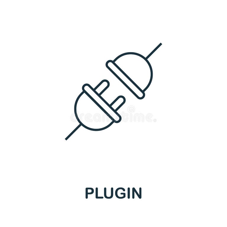 Plugin Vector Icon Symbol. Creative Sign from Seo and Development Icons ...