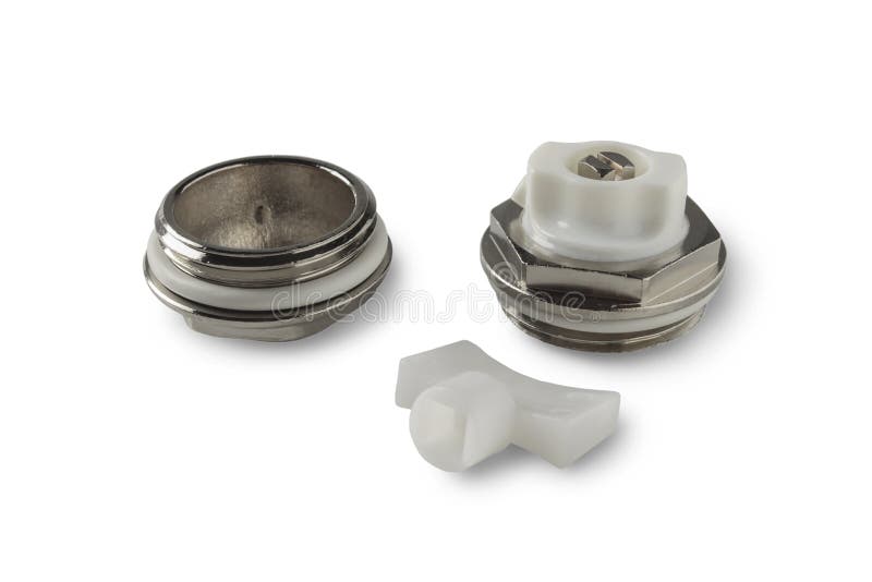 Plugs for Assembling the Heating Radiator Stock Image - Image of pipe ...