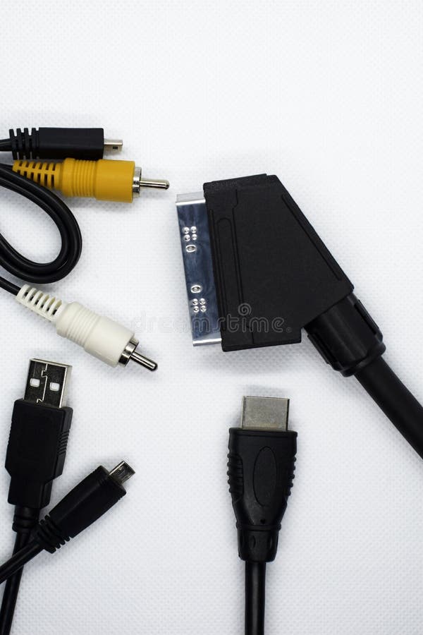 Plugs for Computer or Other Devices Stock Image - Image of electrical ...