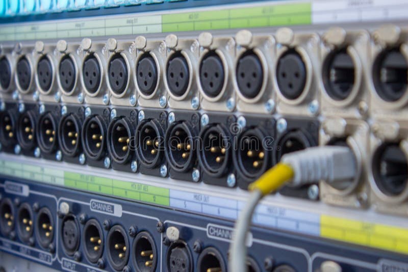 Plugs are Inserted into the Connectors of Electrical Equipment for a ...