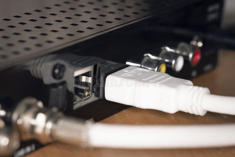 Plugs are Inserted into the Connectors of Electrical Equipment for a ...