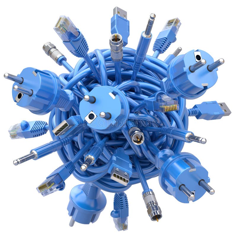 Network Engineers stock illustration. Illustration of connector - 13159001