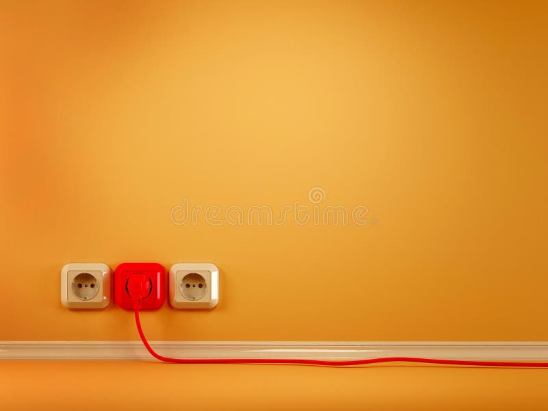Plugs and Socket. Abstract Background Stock Illustration - Illustration ...