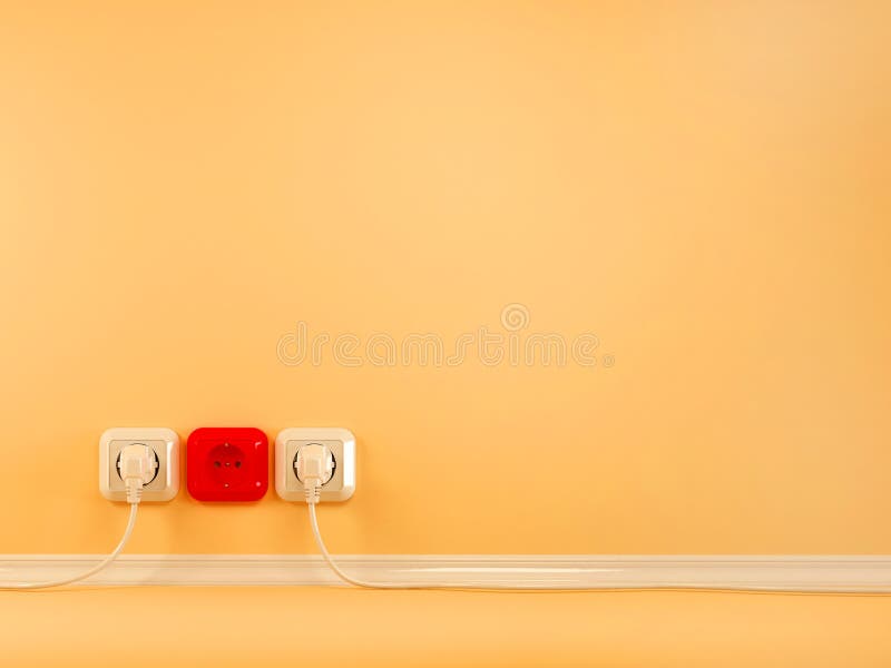 Plugs and Socket. Abstract Background Stock Illustration - Illustration ...