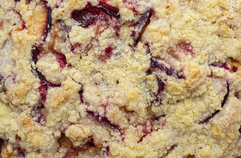 Plum Cake Texture Close Up Top View Stock Photo - Image of apple ...