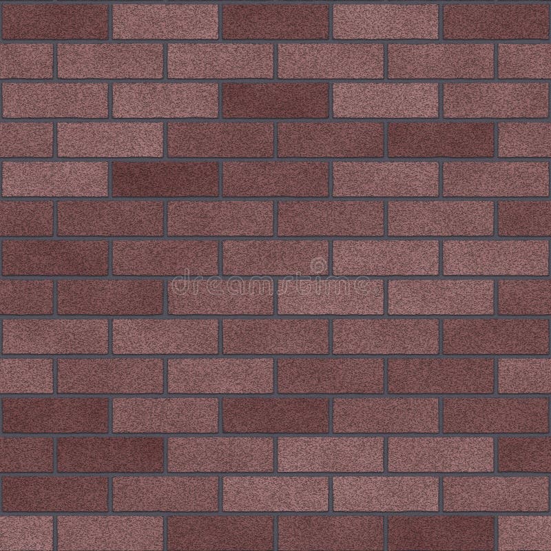 Plum Colored Clay Bricks Seamless Texture Stock Illustration ...