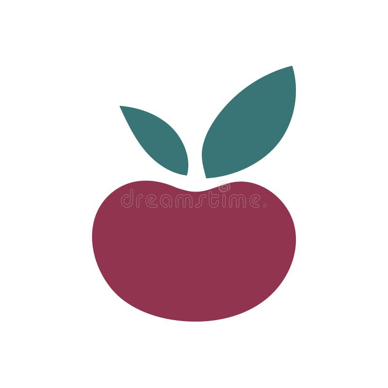 Plum Hand Drawn. Abstract Shape Fruit Inspiration. Vector Illustration ...