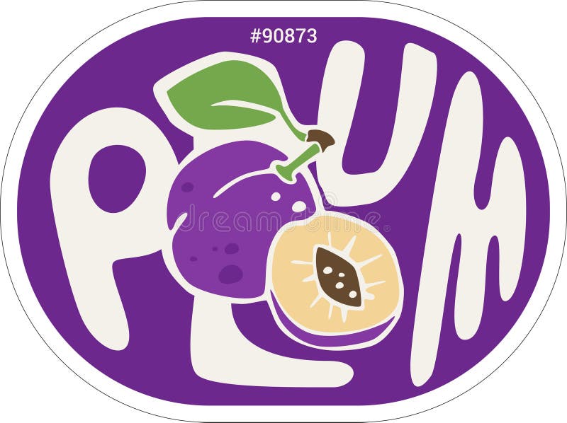 Plum Fruit Label Design Stock Illustrations – 2,169 Plum Fruit Label ...
