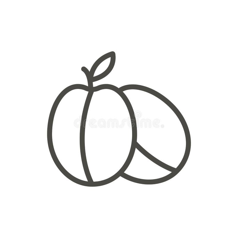 Plum Outline Stock Illustrations – 5,255 Plum Outline Stock ...