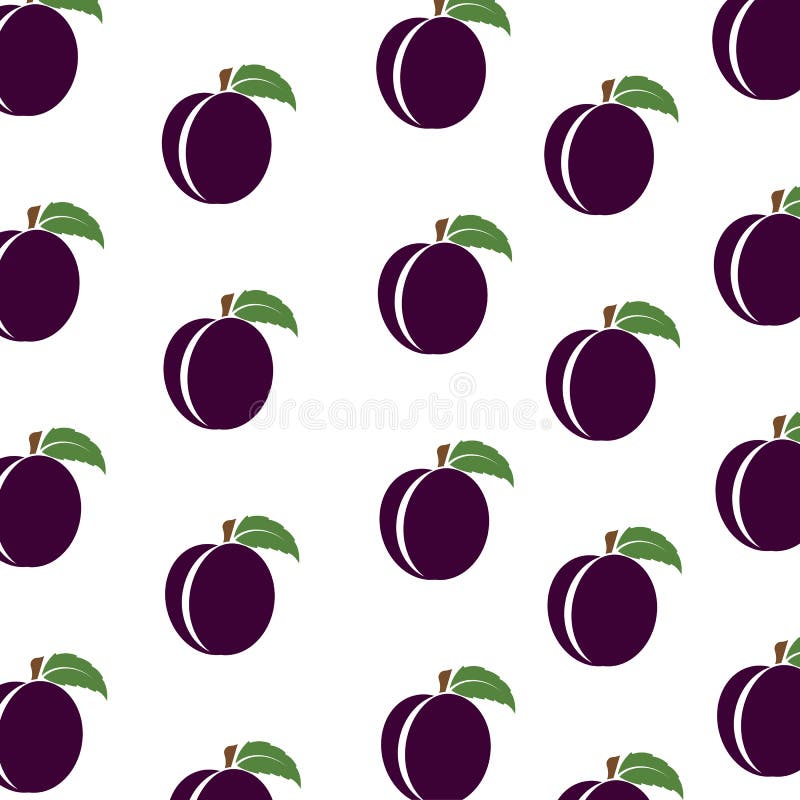 Plum Logo Vector Icon Design Template. Stock Vector - Illustration of ...