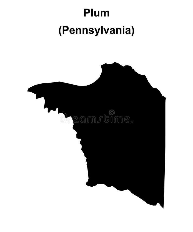 Plum outline map stock illustration. Illustration of area - 357532858