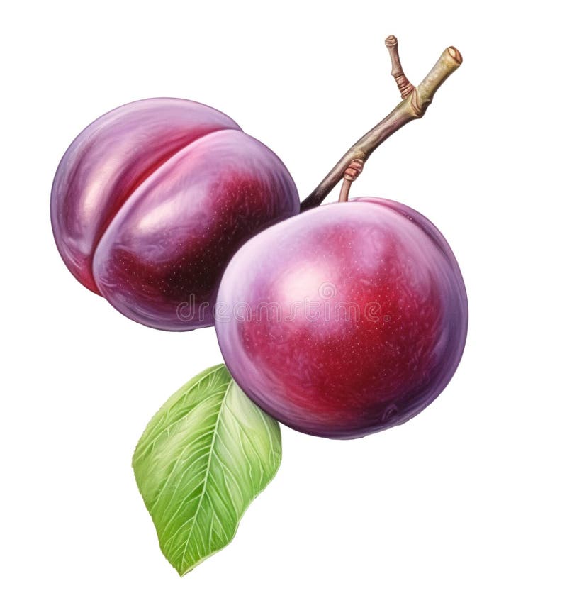 Plum Pattern on Transparent Background in PNG Format, Great for Use in ...