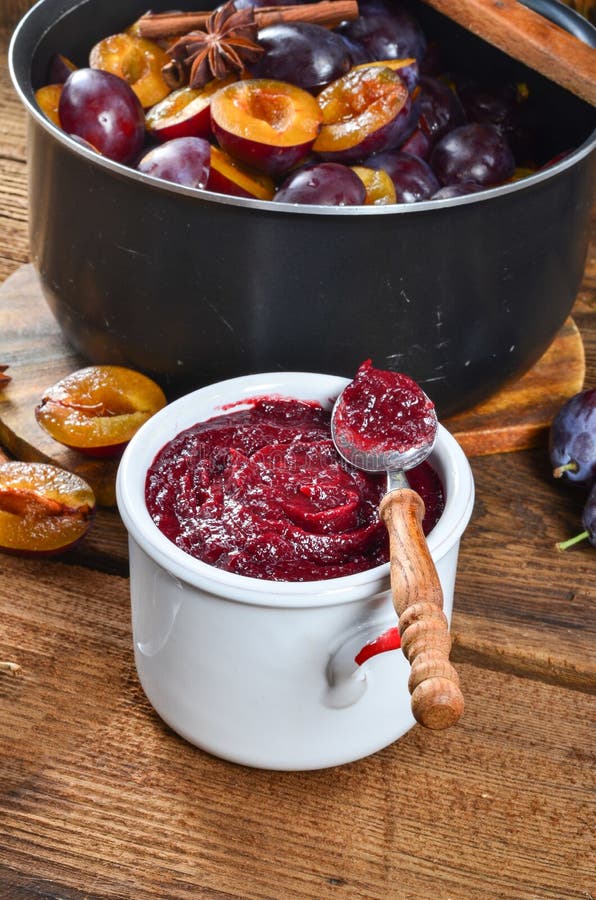 Plum puree stock image. Image of chutney, cheese, damson - 44247337