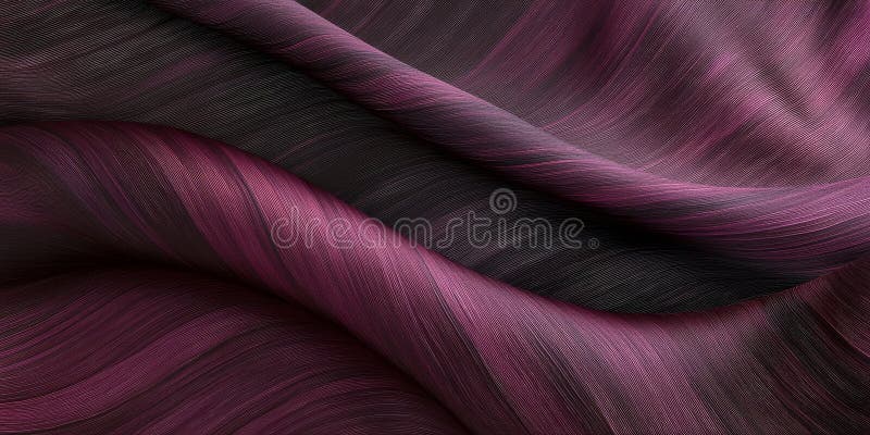 Plum Textures Wallpaper with Flowing Silk-like Waves. Deep, Rich Tones ...