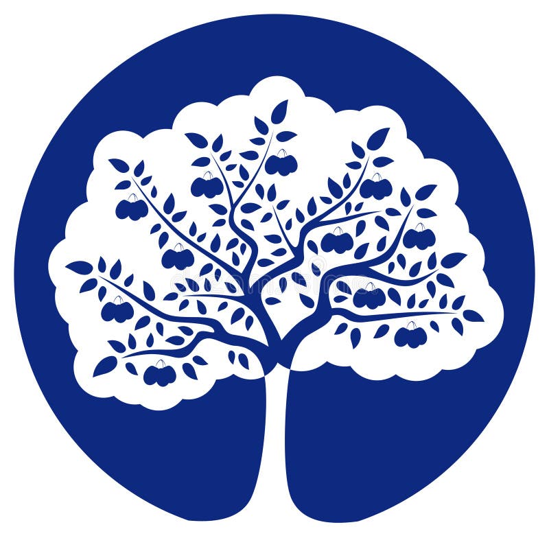 Plum tree stock vector. Illustration of summer, decor - 15189033