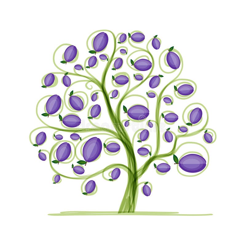 Cartoon Plum Tree Stock Illustrations – 1,083 Cartoon Plum Tree Stock ...