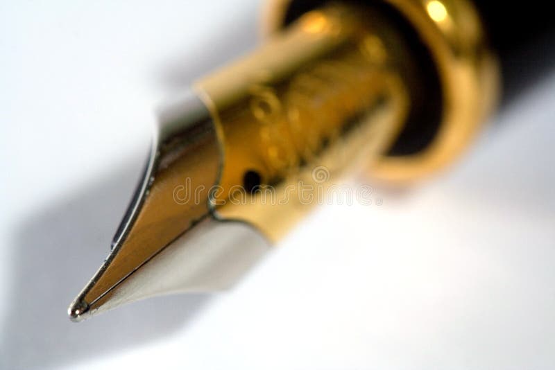 Pluma foto de archivo. Imagen de pluma, plata, firma, forma - 3501442