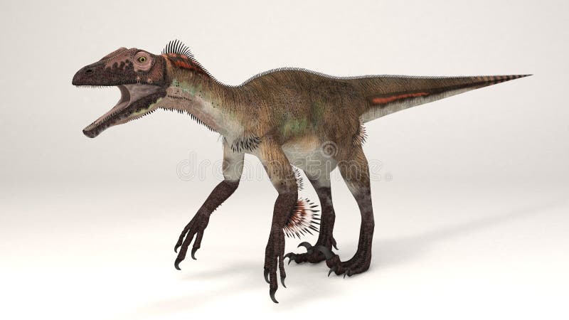 Pluma-dinosaurio De Utahraptor Stock de ilustración - Ilustración de ...