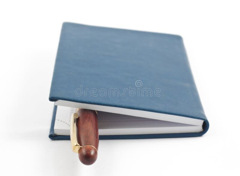 Libreta Azul En La Madera Blanca Foto de archivo - Imagen de mensaje ...