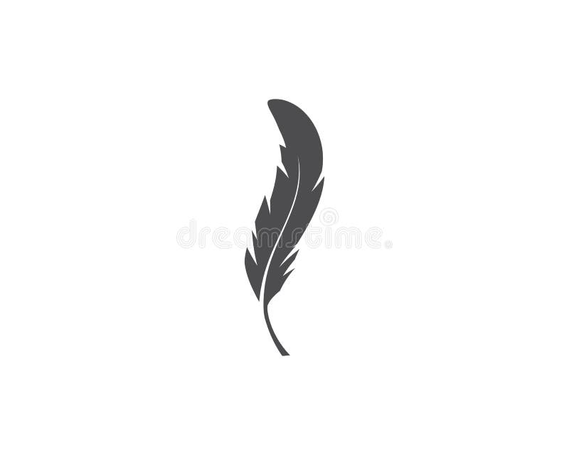 Pluma Logo Vector ilustración del vector. Ilustración de arte - 139472942
