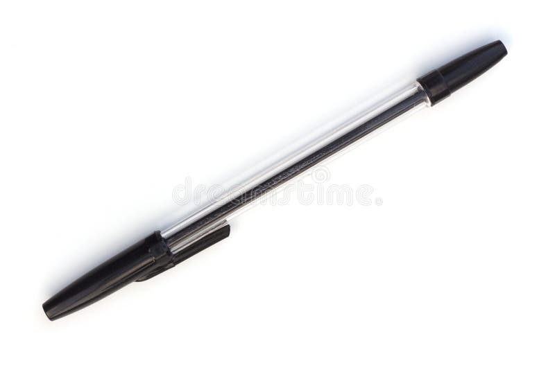 Pluma Negra Aislada En El Fondo Blanco Foto de archivo - Imagen de ...