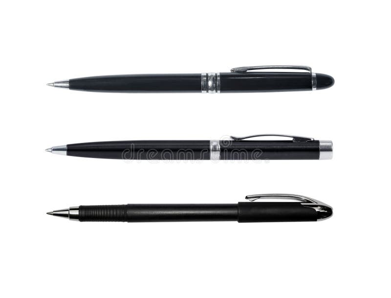 Pluma Negra Aislada En El Fondo Blanco Foto de archivo - Imagen de ...