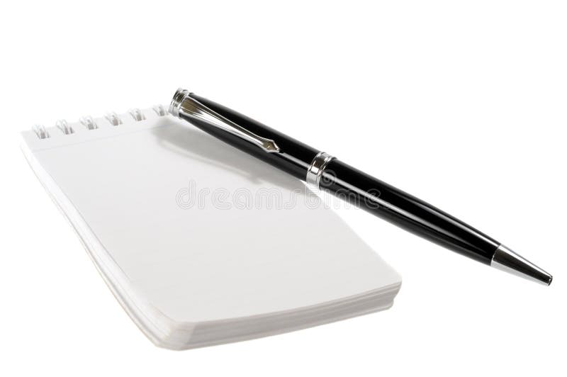 Pluma y libreta foto de archivo. Imagen de blanco, papel - 11671960