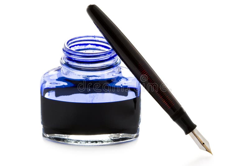 Pluma y tinta imagen de archivo. Imagen de tapa, abierto - 24671409