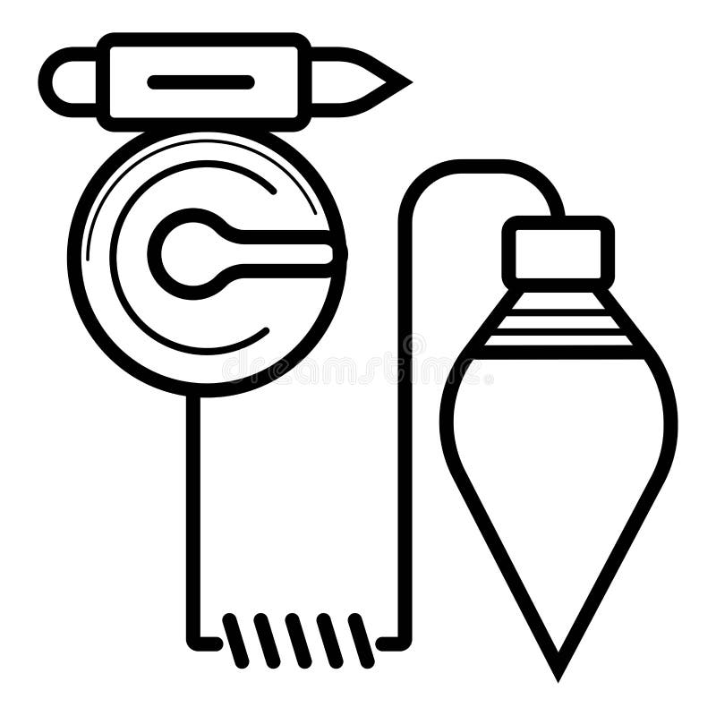 Plumb Bob Icon in Filled, Thin Line, Outline and Stroke Style. Vector ...