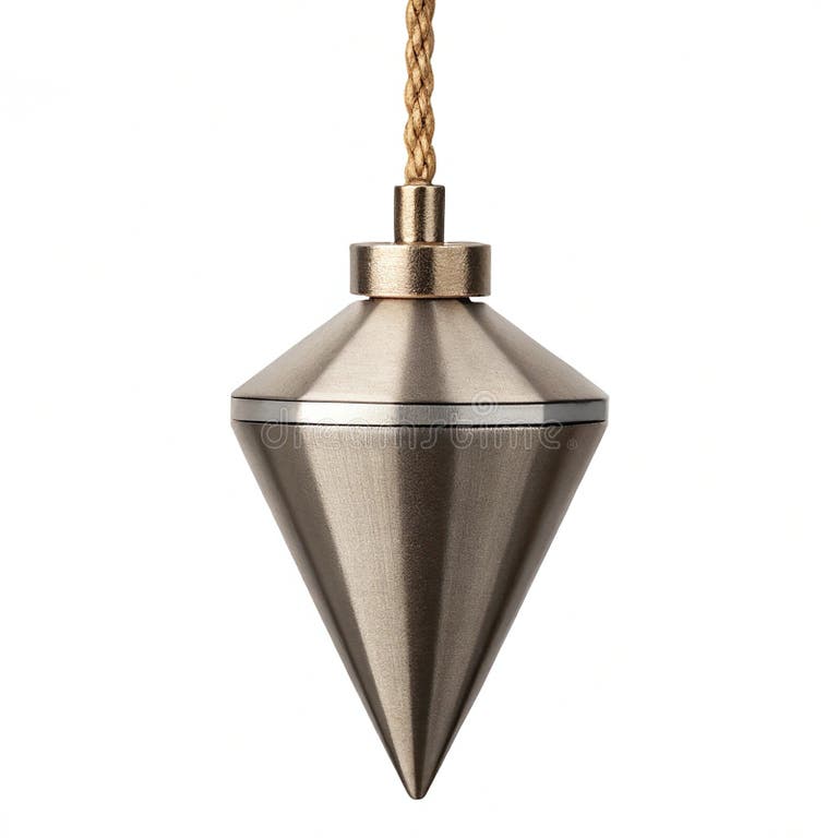 Plumb Bob for Vertical Alignment Stock Illustration - Illustration of ...