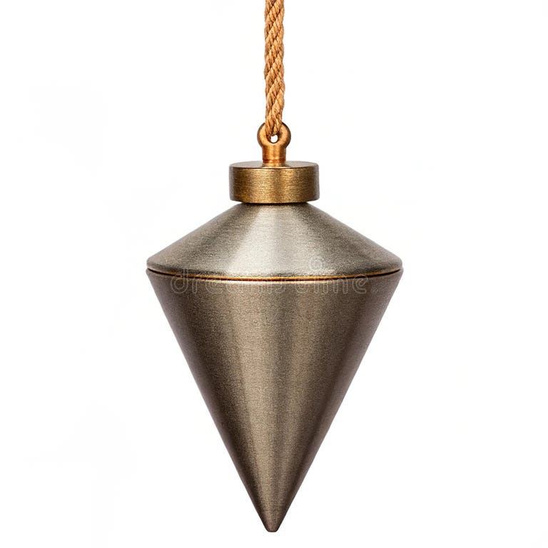 Plumb Bob for Vertical Alignment Stock Illustration - Illustration of ...