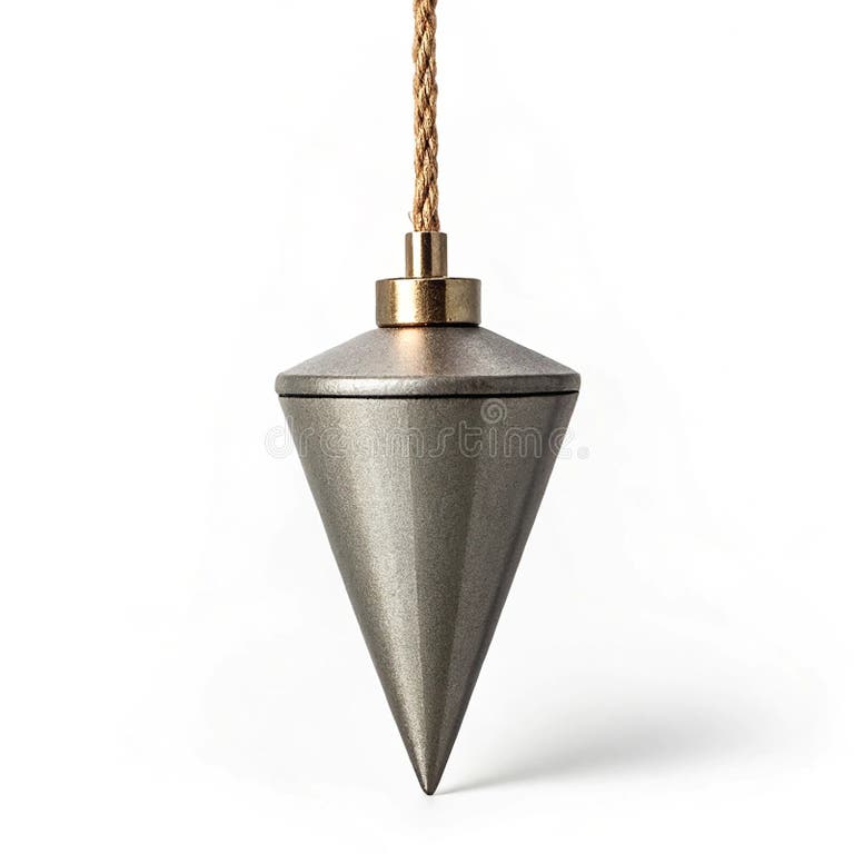 Plumb Bob for Vertical Alignment Stock Illustration - Illustration of ...