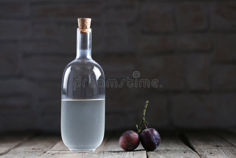 Plumb Brandy, Romanian Tuica Stock Photo - Image of nature, romanian ...