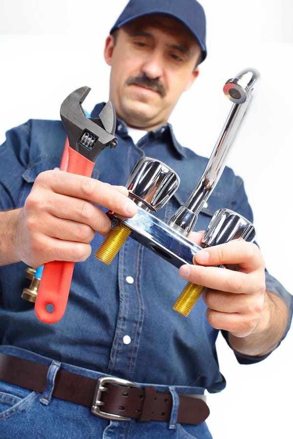 Plumber stock photo. Image of ladder, working, tool, contractor - 17312982