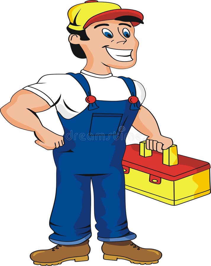 Plumber cartoon stock vector. Illustration of trade, transportation ...