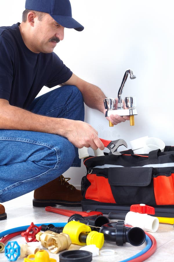 Plumbing stock image. Image of plumber, pipes, pipe, laborer - 45756927
