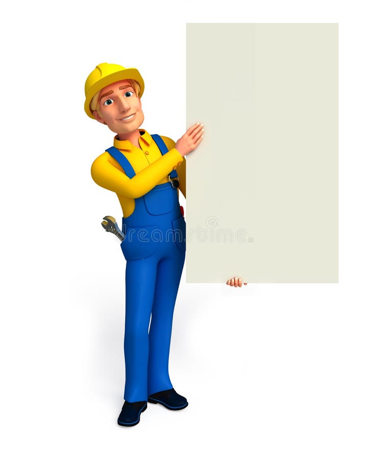 Angry mechanic stock illustration. Illustration of humor - 13148944