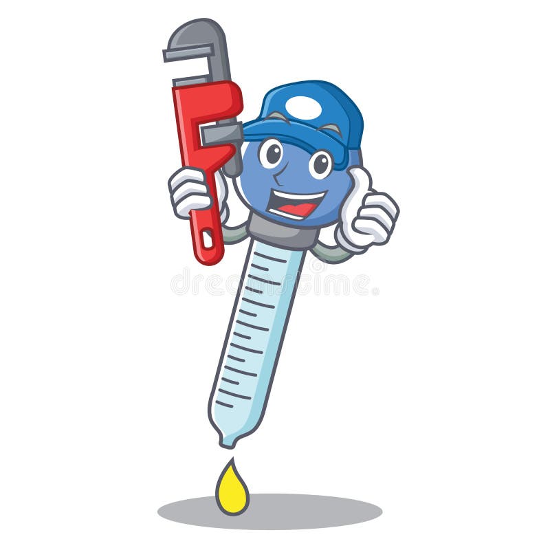Plumber Dropper Character Cartoon Style Stock Vector - Illustration of ...
