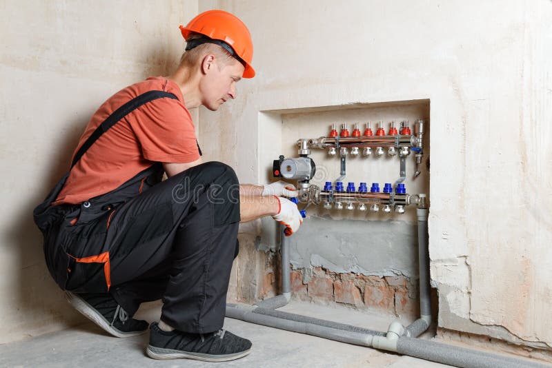 Indoor Heating Radiator. Cast Iron Radiators Heat the Room. View from ...